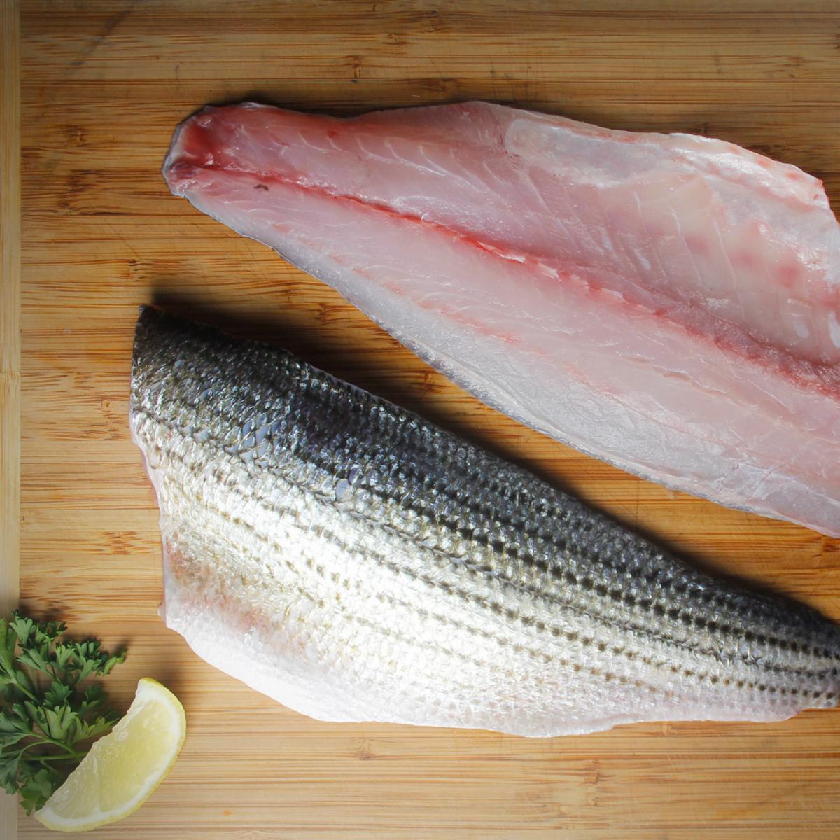 Wild Striped Bass Fillet | Buy Online | THE ORGANIC BUTCHER