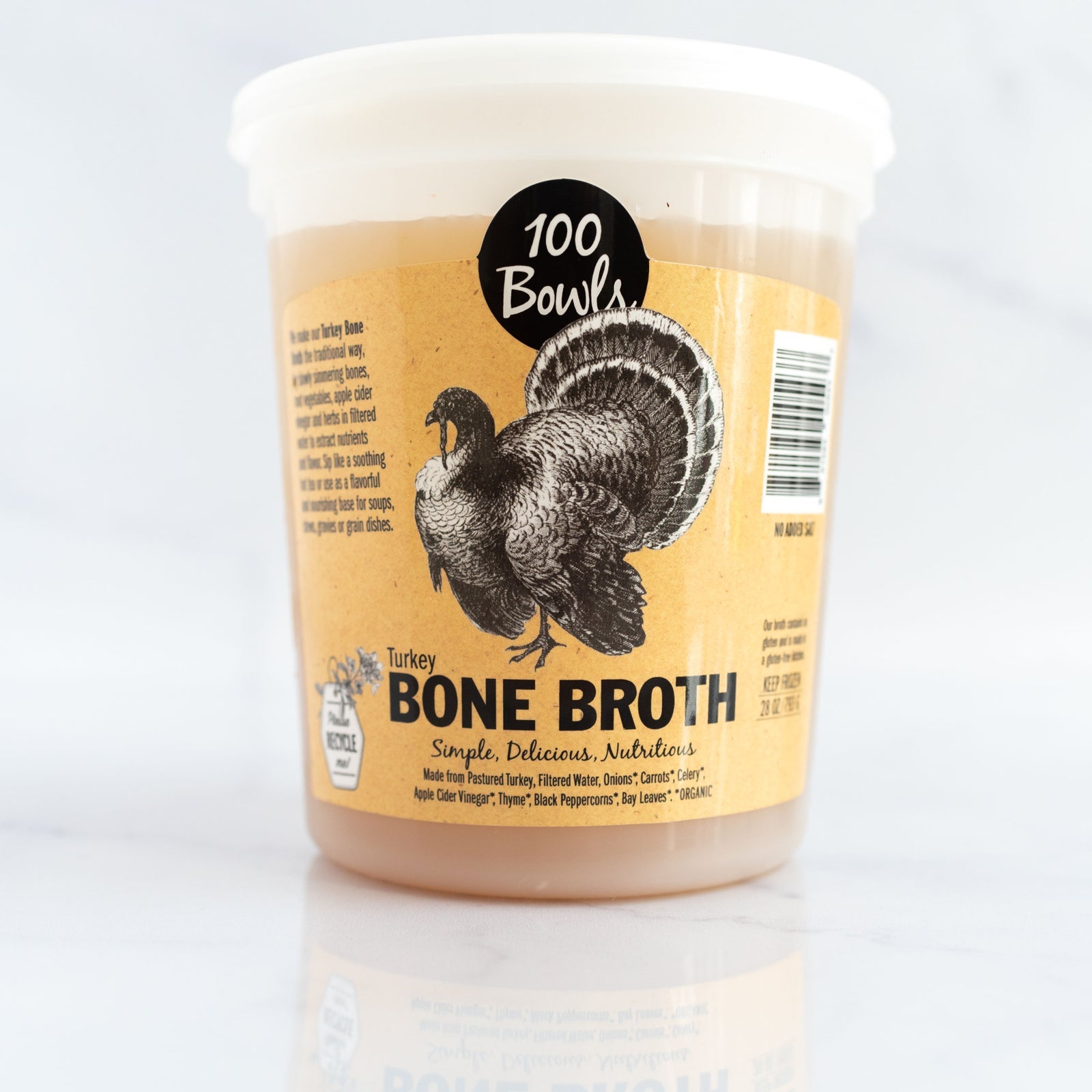 100 Bowls Turkey Broth | THE ORGANIC BUTCHER